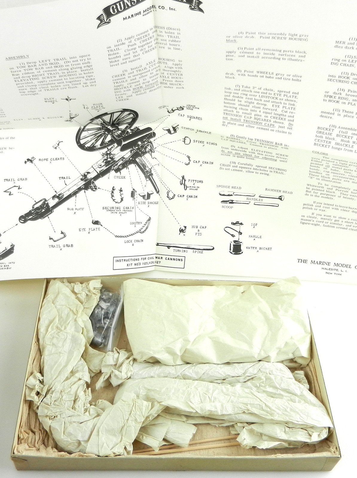 Marine Model #1128 Guns of History WHITWORTH BREECH-LOADING Cannon Kit ...