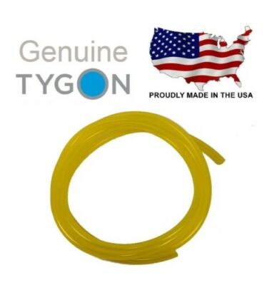 2' Genuine Tygon F-4040-A 1/4" ID x 3/8" OD Yellow Fuel Line USA Made ...
