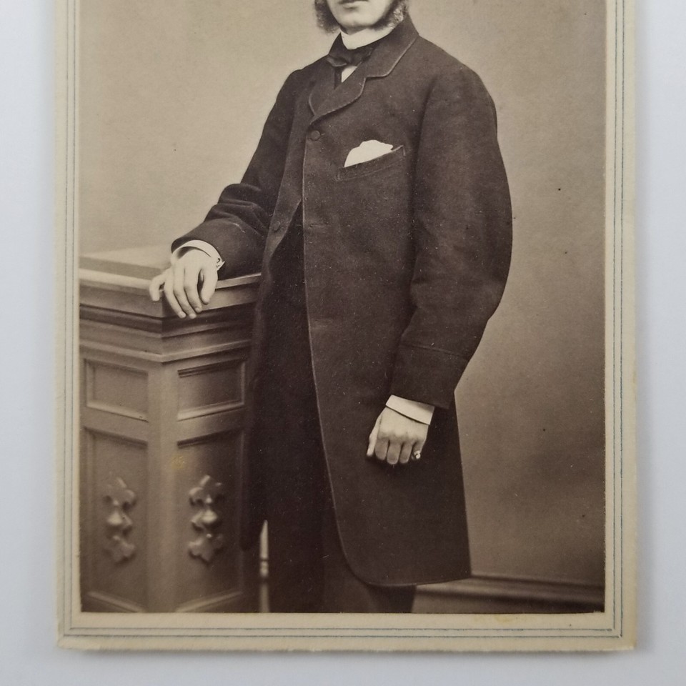 1860s CDV Photograph Dapper Man Mutton Chops J H Abbott Albany New York ...