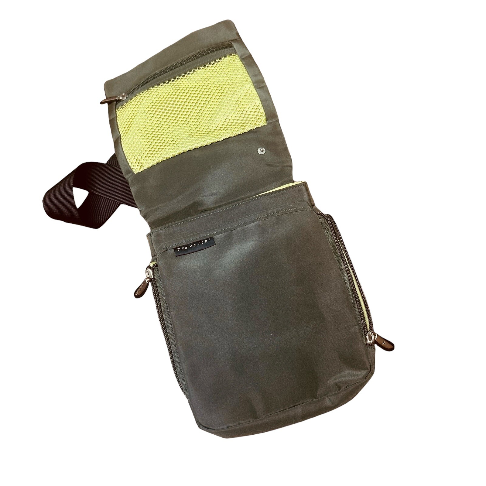 Travelon Crossbody Bag Purse Army Olive Green Nylon E… - Gem