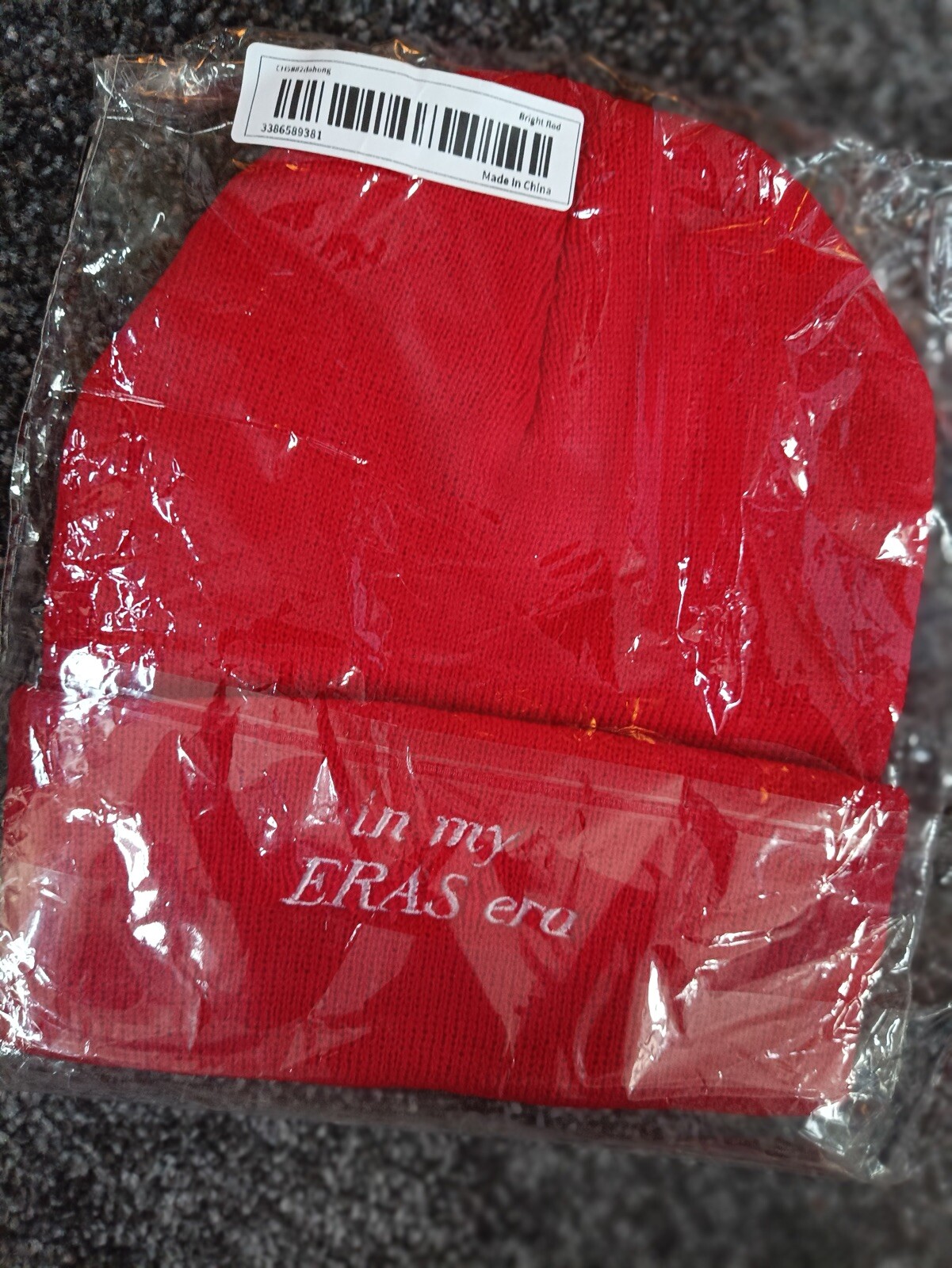 Taylor Swift In My Eras Era Red Beanie NEW Tour Hat Merch | eBay