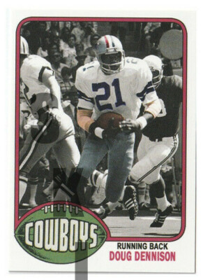 1976 STCC #21 Doug Dennison Topps Dallas Cowboys Kutztown custom card ...