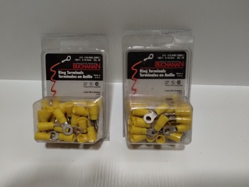 2 IDEAL Buchanan 600 Volt 12-10 AWG Vinyl Insulated Ring Terminals 50 ...