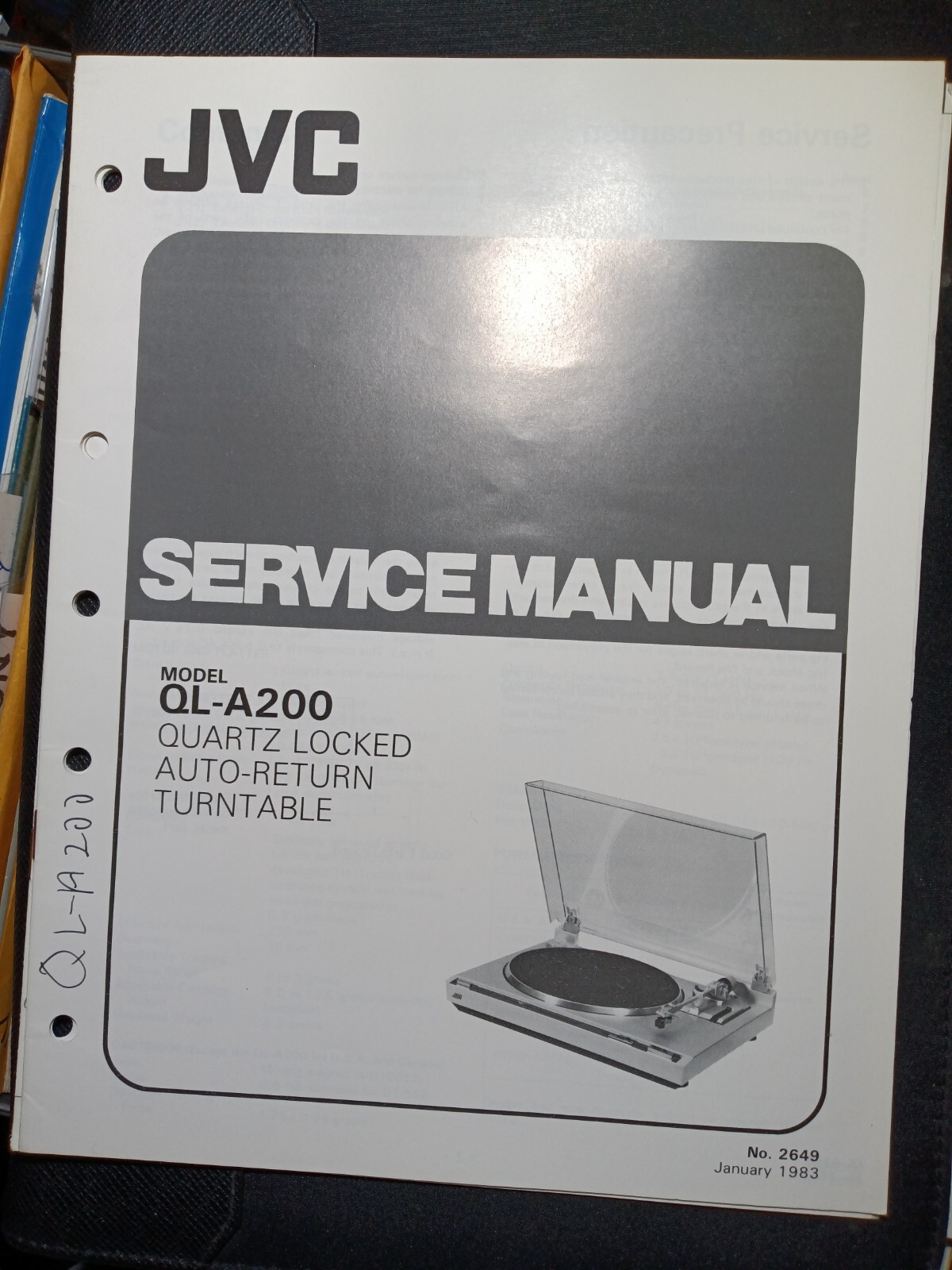 JVC Ql-a200 Direct Drive Quartz Lock Turntable From 1980s – for sale ...