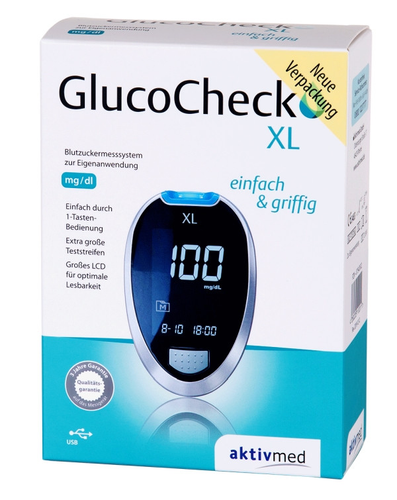 GlucoCheck XL mg/dL – Blutzuckermessgerät für Diabetiker inkl ...