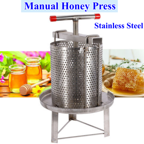 Manual Mesh Wax Beekeeping Presser Stainless Steel Press Extractor Silver NEW | eBay