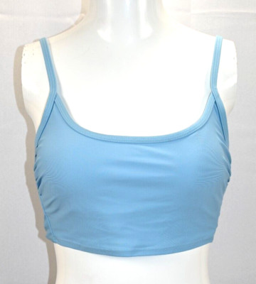 Xhilaration blue swim top NWT size M(4-6) nylon, spandex & polyester | eBay