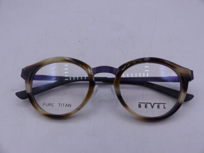BEVEL 2549 CEDRIC TOFFEE GRAIN UNISEX EYEGLASSES FRAMES SIZE 47-20-140 ...