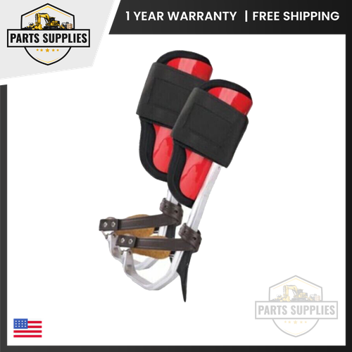 Forester Aluminum Tree Climbing Spike Set Longer Gaffs with Wrap Pads ...