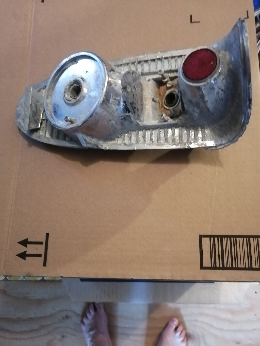 1956 Chevy Rear Tail Light Housing Assembly With Opening Gas Latch | Canada