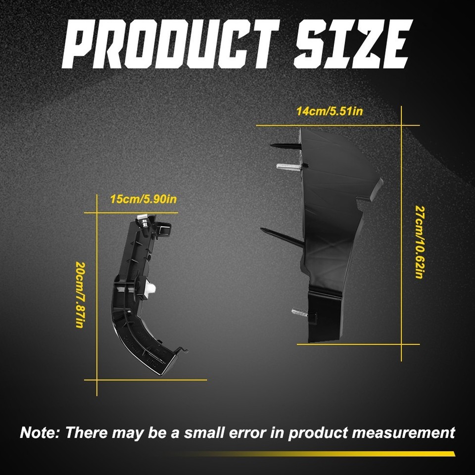 For Dodge Challenger Retaining Bumper Fascia Support Bracket Set 2015 ...