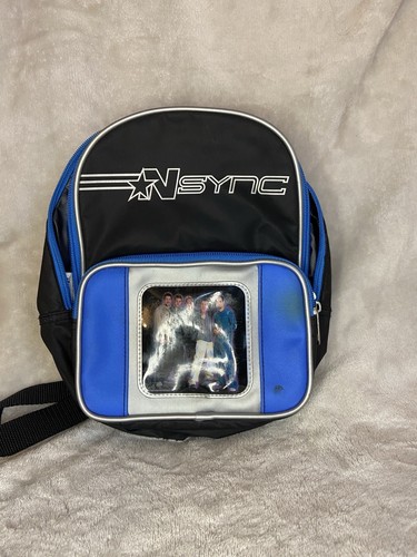 Vintage 2000 NSYNC Mini Backpack Blue Silver Pvc RARE | eBay