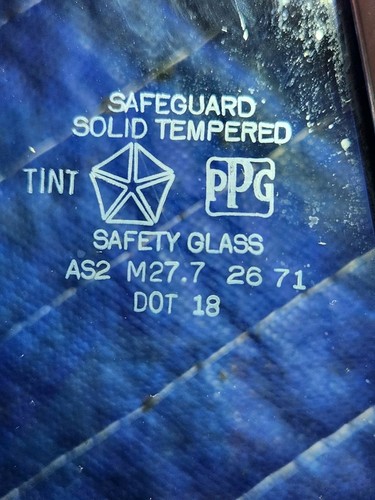 1972 72 Dodge Charger Rallye SE 1/4 quarter window glass clear RH ...