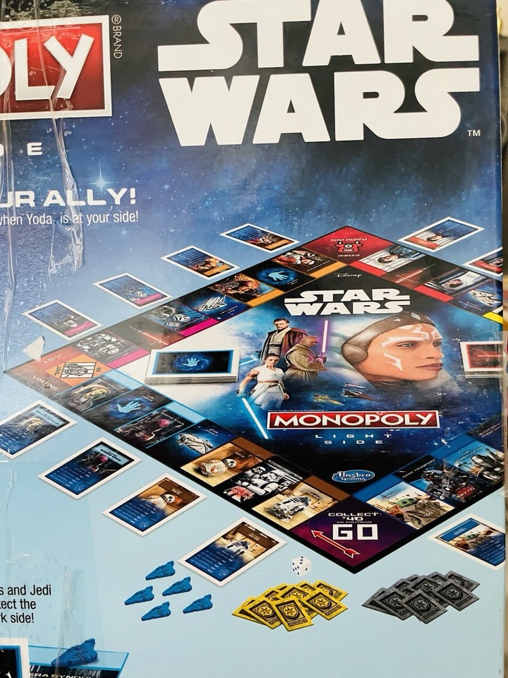 Monopoly Star Wars Light Side Edition 2023 Board Game Hasbro Complete ...