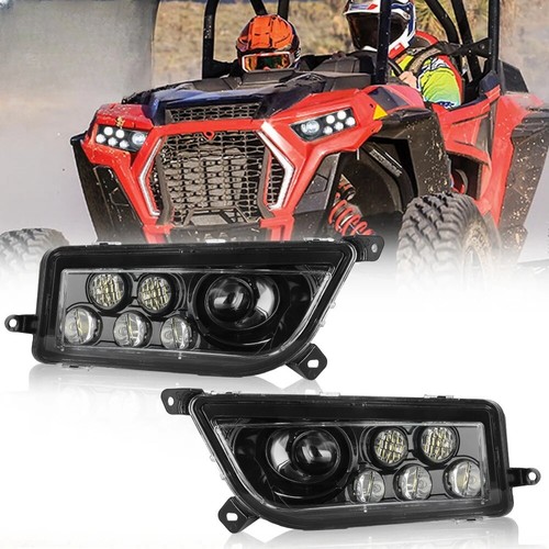 RZR Black Color LED Light Headlight for Polaris Razor XP 1000, XP 900 ...