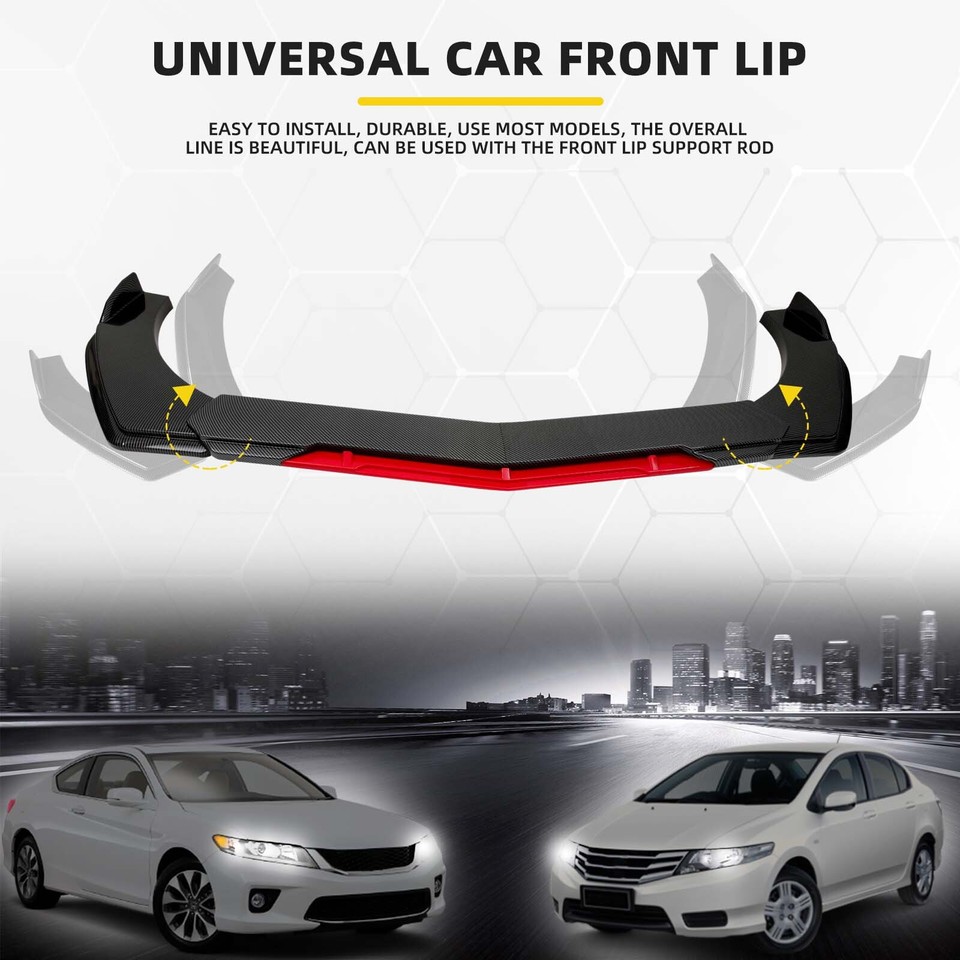 For Hyundai Tiburon Coupe Carbon Front Bumper Lip Spoiler Splitter ...