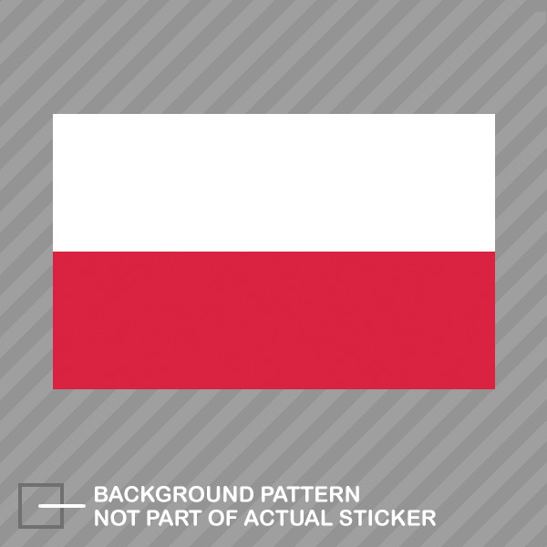 Polish Flag Sticker Decal Vinyl Poland | eBay