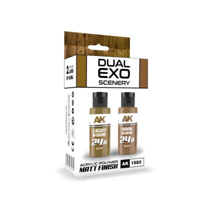 Acrylic Paint Set - Dual Exo Scenery #Light & Dark Wood (2x 60ml, matte ...