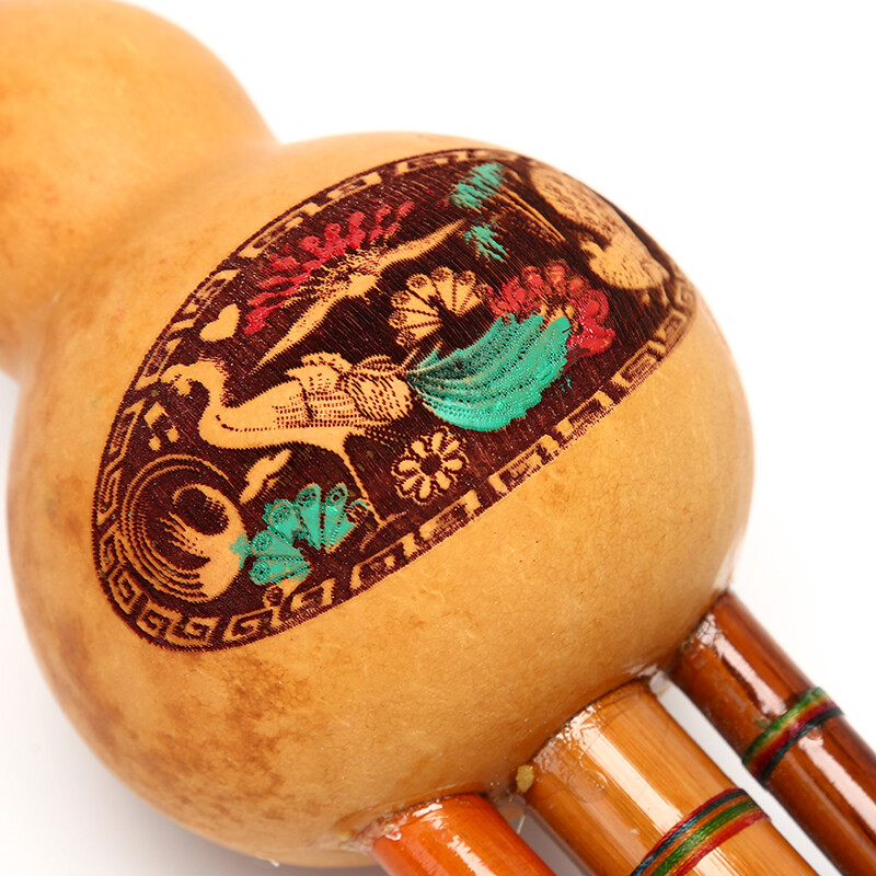 Chinese Hulusi Gourd Cucurbit Flute Ethnic Musical Instrument Key Of C ...
