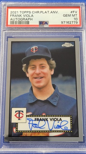 Frank Viola - 2021 Topps Platinum Anniversary Autograph PSA 10 | eBay