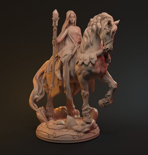 Vivian lake fairy - 1/24 95mm Large scale resin model kit and base MYT ...