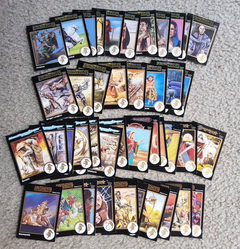 Lot of 47 TSR 1992 AD&D Gold Border Trading Cards Forgotten Realms ...