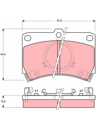 TRW Brake Pads fits Mazda 323 1.3 BD (BD103) (GDB374) | eBay