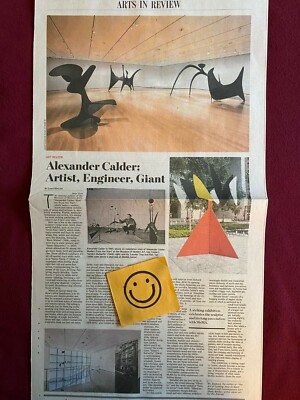 ALEXANDER CALDER ARTIST ENGINEER GIANT THE WALL STREET JOURNAL ARTICLE ...