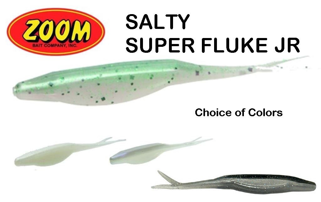 Zoom 056185 Super Fluke Jr 4" 10pk White Ice for sale online | eBay