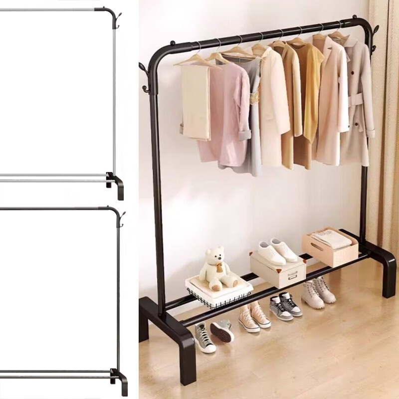 Heavy Duty Single Clothes Rail Hanging Rack Garment Display Stand ...