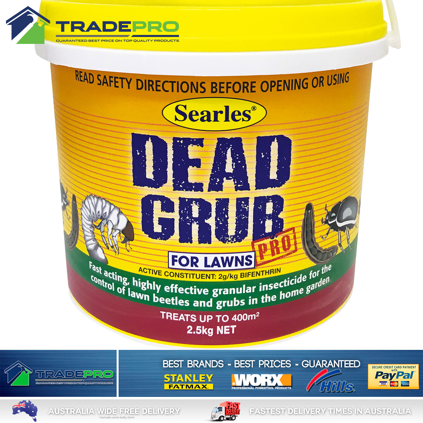 Granular Pesticide Dead Grub 2.5kg Lawn Beetle Killa Bifenthrin Ant ...