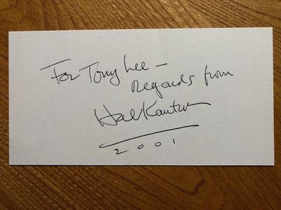 Hal Kanter film director 6x4 signed autographed card | eBay UK