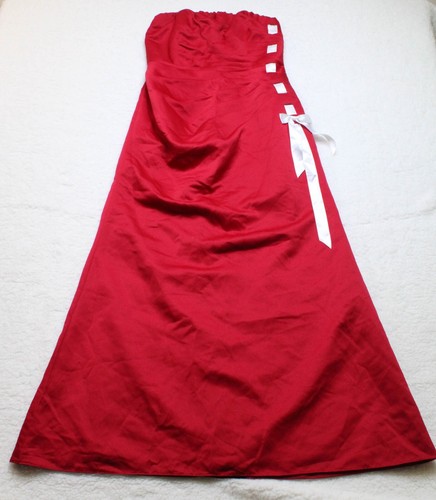 Forever Young International Red White Formal Bridemaids Prom Dress | eBay