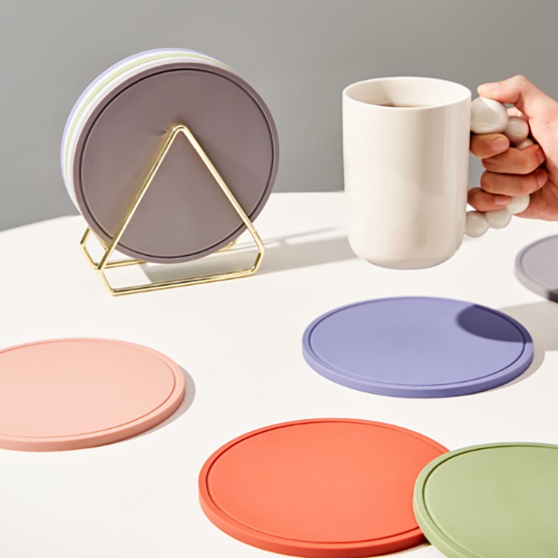 Coaster Holder Stand Rack Dish Triangle Coasters Support Drink Kitchen ...