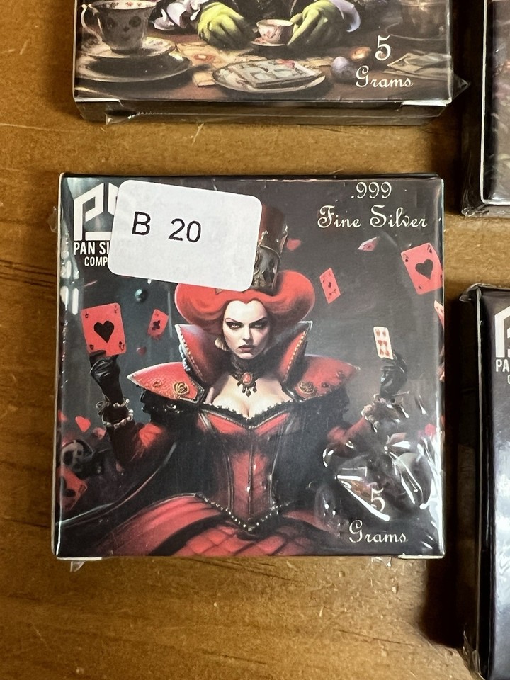 .999 Fine Silver Alice In Wonderland Series Pan Silver Co 5 Gram Art ...