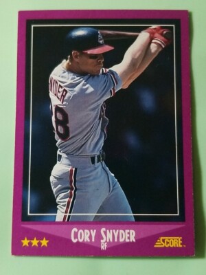 1988 Score Baseball Card #92 Cory Snyder - Cleveland Indians | eBay