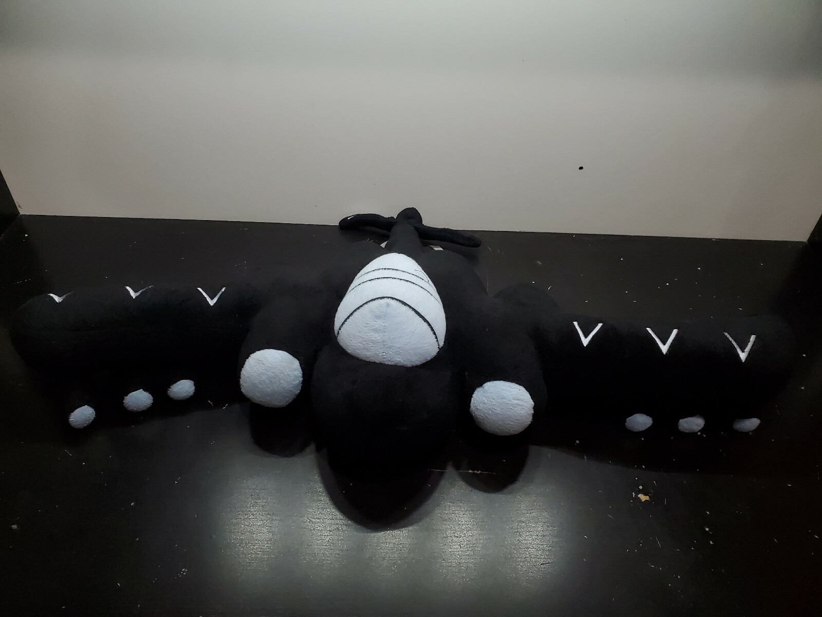 Military Jet Plane Plush B52 Bomber Black Blue Large Pilot Air Force ...