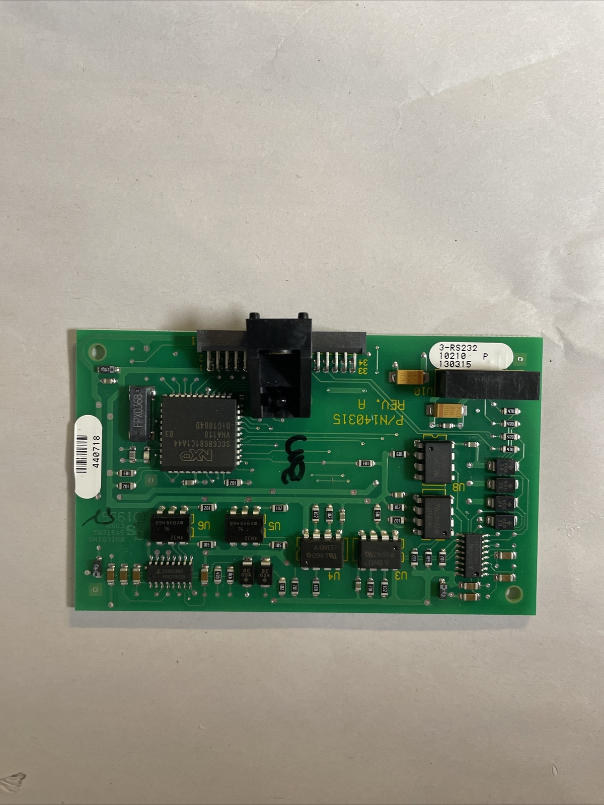 Edwards EST 3 3-RS232 Ancillary Communications Card Module Fire Alarm ...