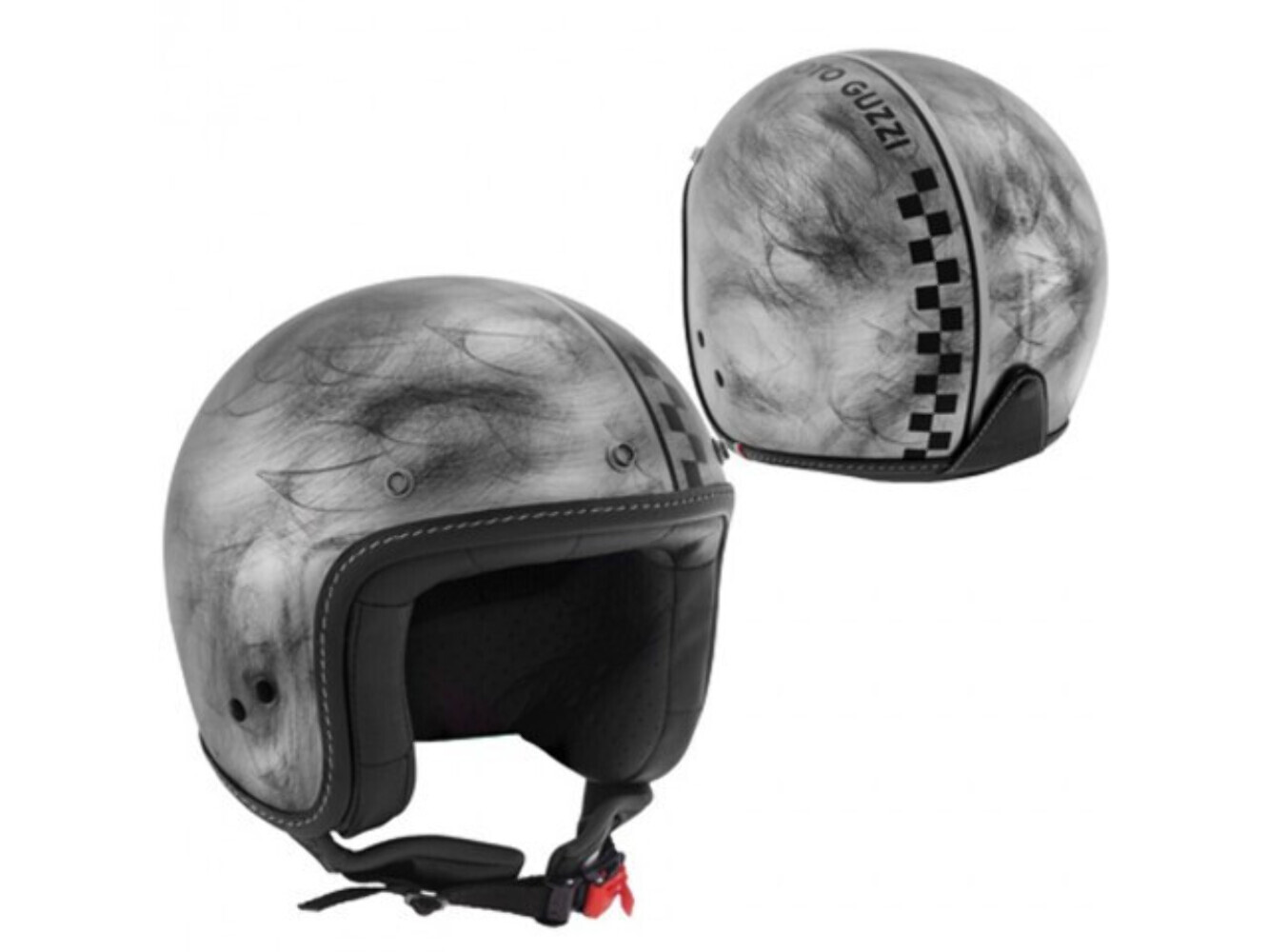 MOTO GUZZI Helm mg bobber grau /m 606412M03G Helmet mg bobber grey /m ...