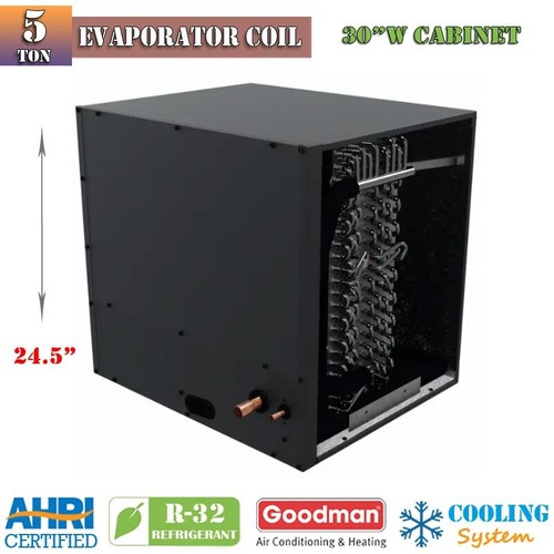 R32 Goodman 5 Ton Evaporator Coil CHPTA6030D3 Horizontal 30" Cabinet ...