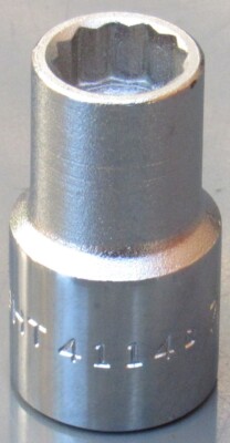 EASCO, CHROME SHALLOW SOCKET, 1/2" DRIVE, 12 POINT, 7/16" SAE, #4114 | eBay