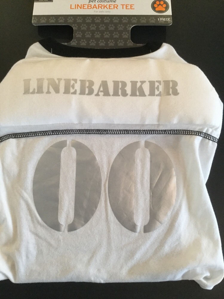 NEW FOOTBALL PET COSTUME DOG LINEBARKER LINEBACKER Small S SHOULDER ...