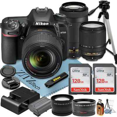 Nikon D7500 Digital SLR Camera (Kit w/ 18-140 mm Lens and Battery ...