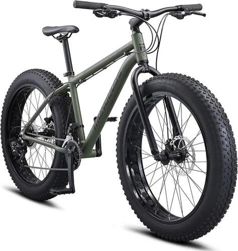 Fat Tire Mountain Bike 26-Inch Wheels Mechanical Disc Brakes Steel or ...