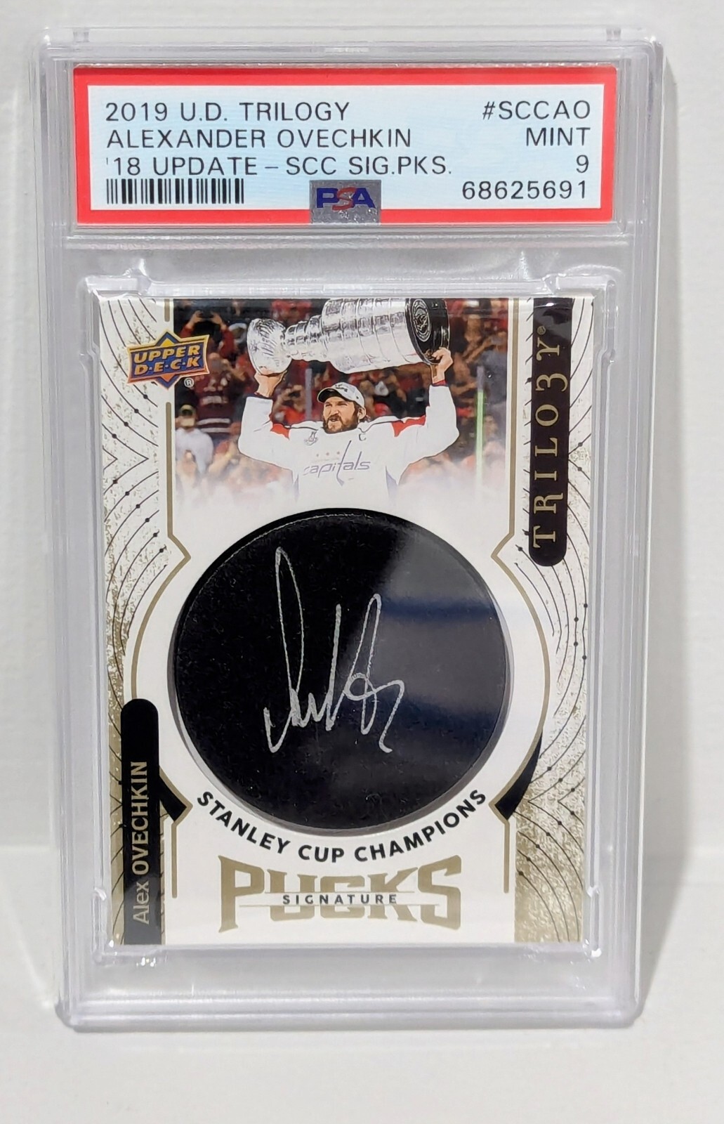 2018-19 Trilogy Alex Ovechkin Stanley Cup Champions SCC-AO Signature ...