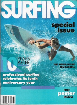 KELLY SLATER - SURFING Mag Feb 1984 - POSTER INTACT - LIKE NEW - No ...