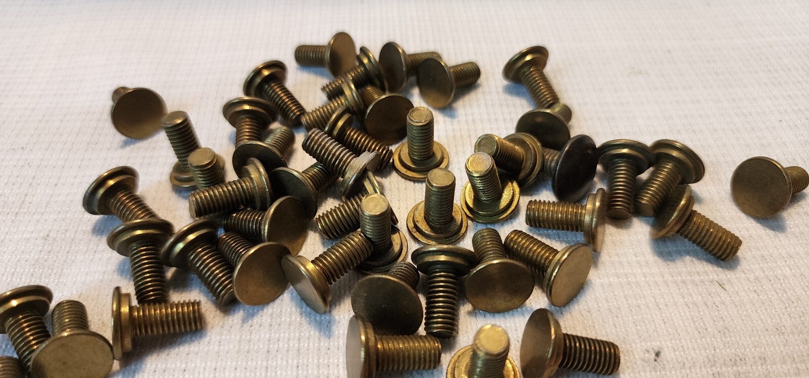 Barn Clean Out FINIAL SCREWS lot of 50 Brass color Lamp Parts | eBay