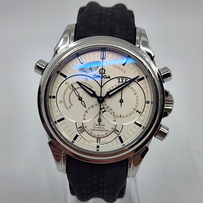 OMEGA De Ville Co-Axial Rattrapante Automatic Chronoscope Steel Watch ...