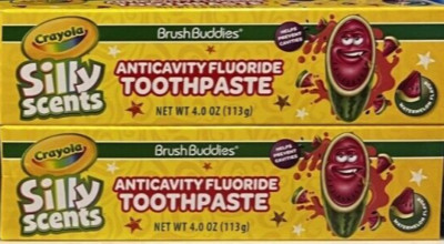Crayola Silly Scents Anticavity Toothpaste Watermelon Flavor 2 pack 4.0 ...