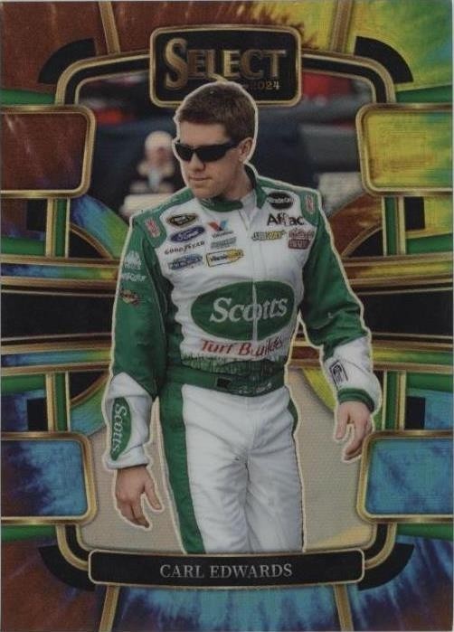 2024 Panini Select - Grandstand Carl Edwards #81 Tie-Dye Prizm /25 for ...
